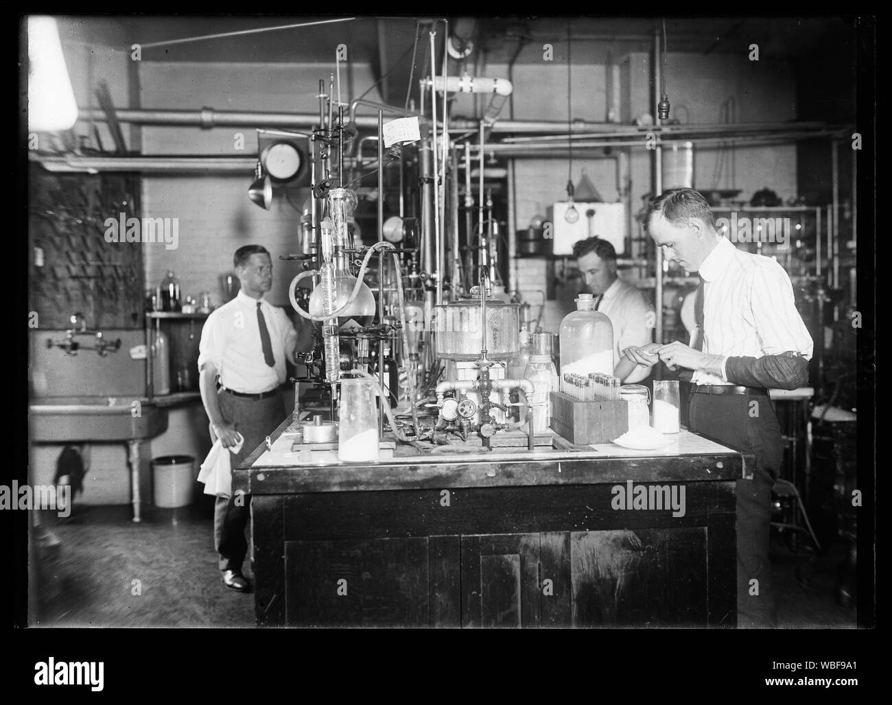 Sugar testing laboratory Black and White Stock Photos & Images - Alamy