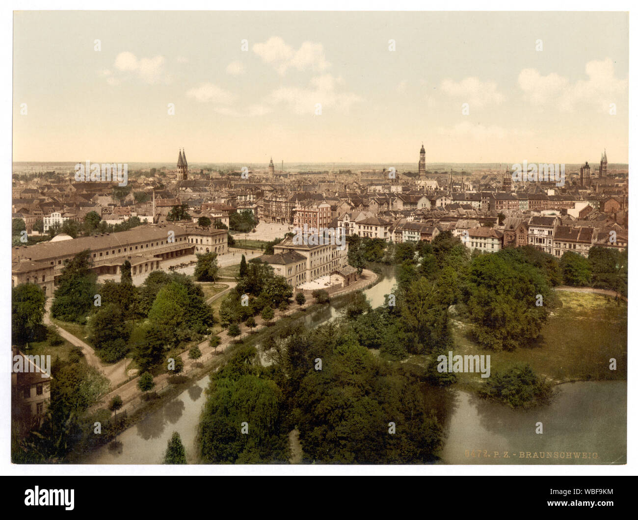 General view, Brunswick (i.e., Braunschweig), Germany Stock Photo - Alamy