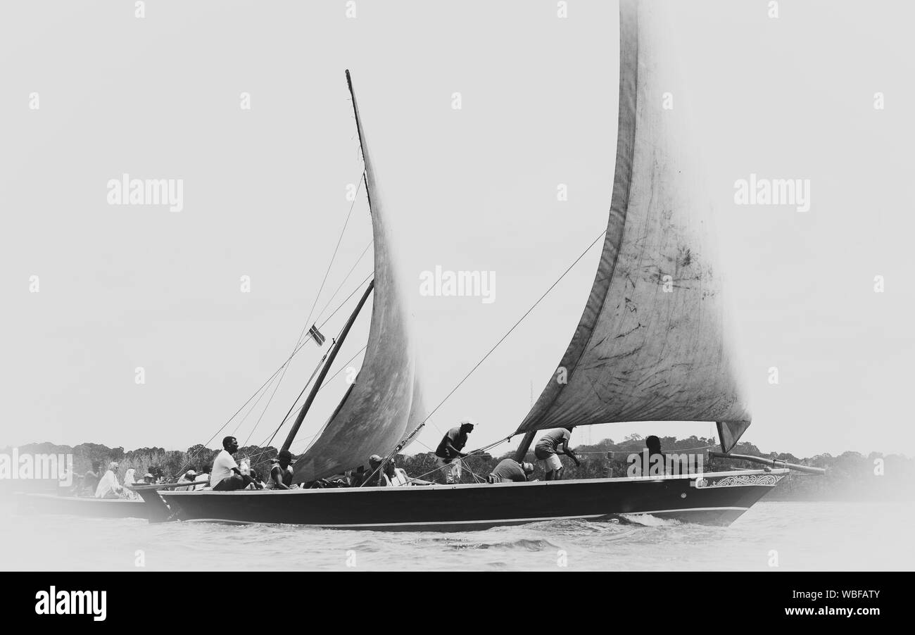 Old dhow Black and White Stock Photos & Images - Alamy