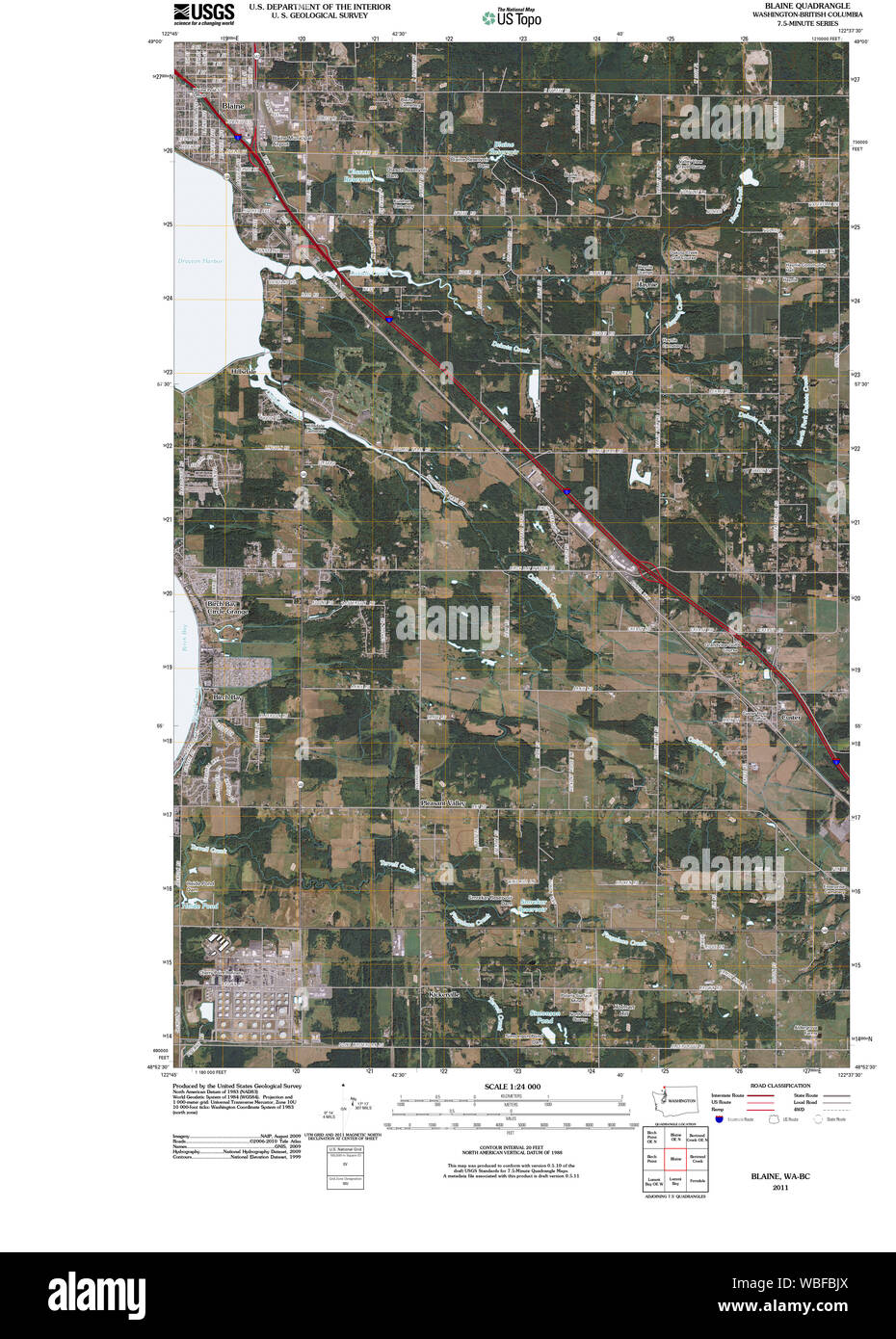 Blaine map hi-res stock photography and images - Alamy