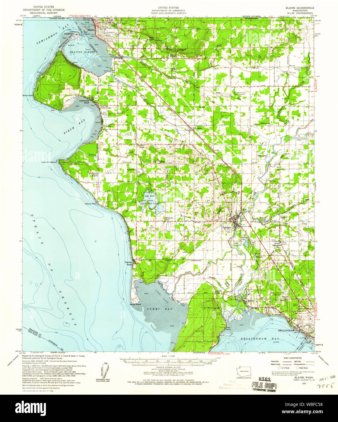 Blaine map hi-res stock photography and images - Alamy