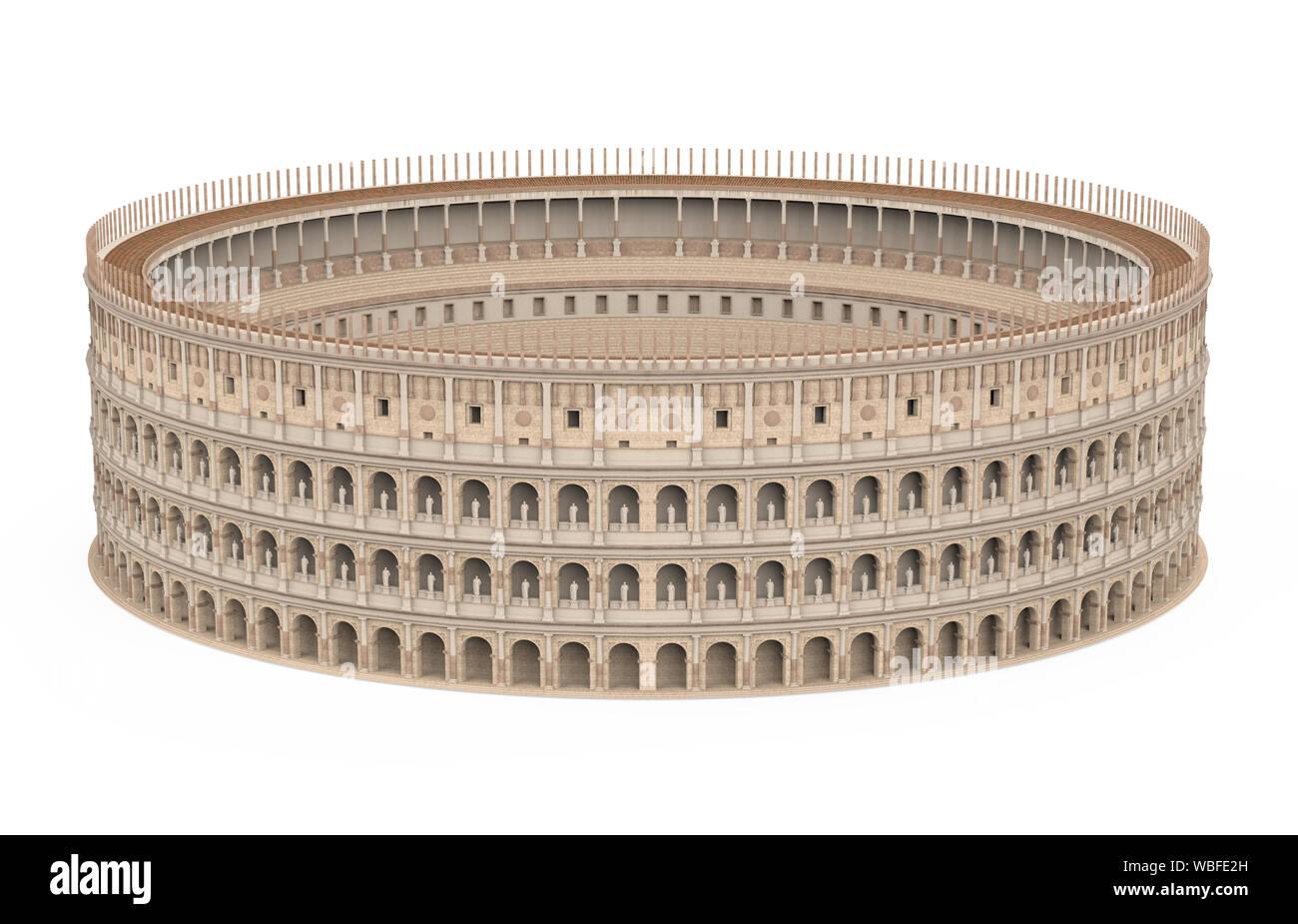 Roman amphitheatre at rome Cut Out Stock Images & Pictures - Alamy
