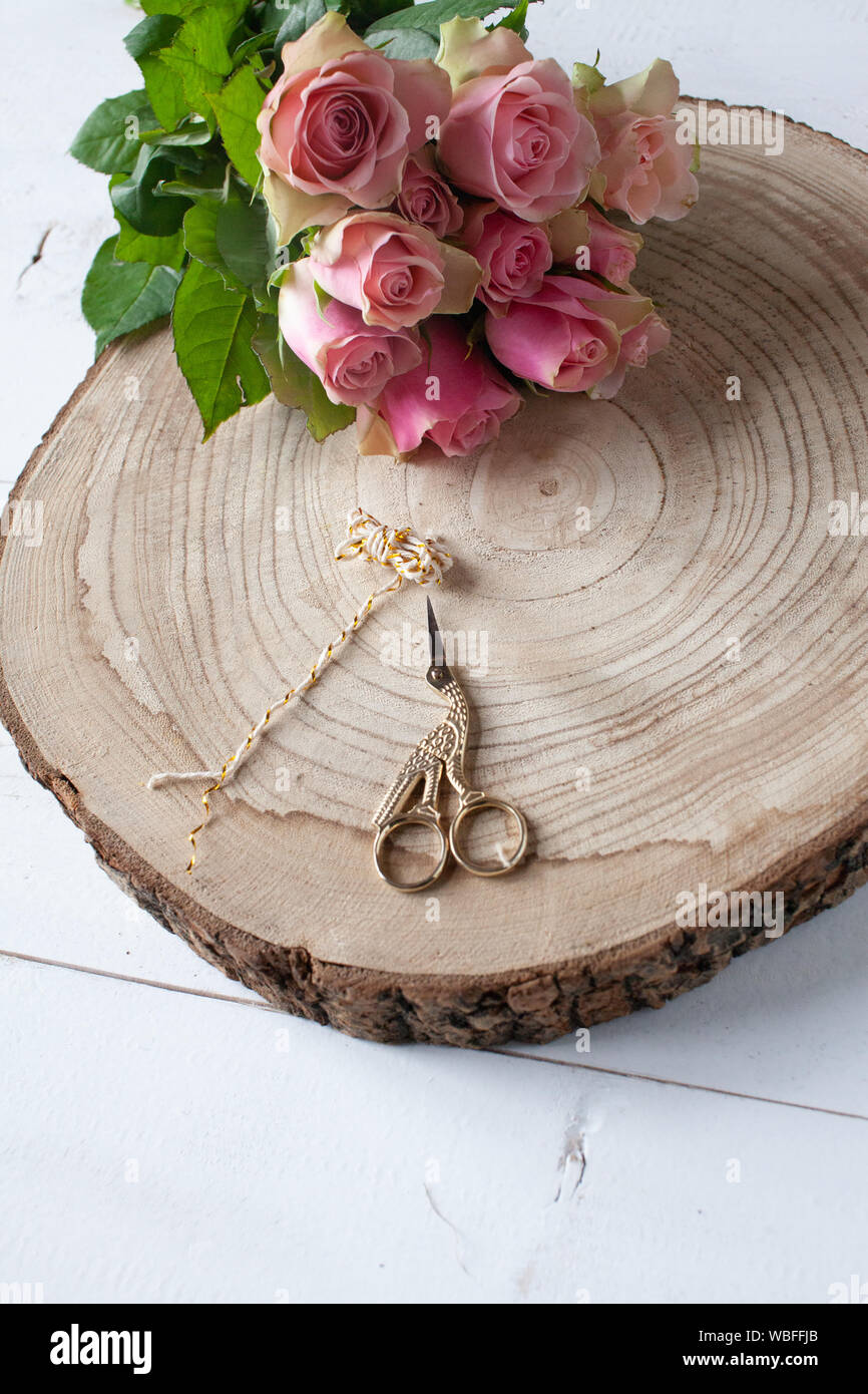 Rose scissors cutting hi-res stock photography and images - Alamy