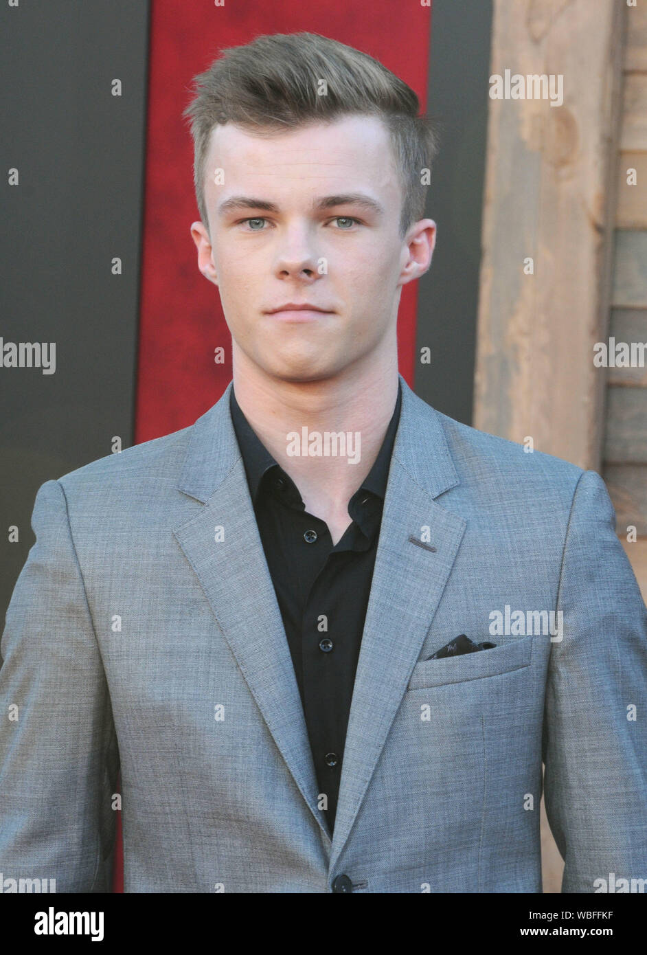 Los Angeles, California, USA 26th August 2019 Actor Nicholas Hamilton ...