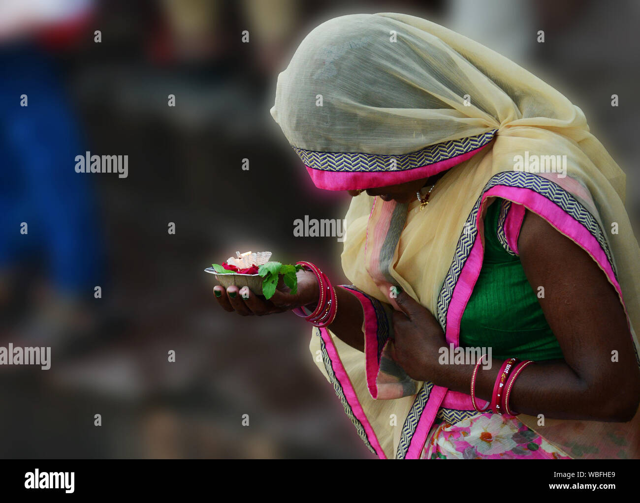 Indian prayers hi-res stock photography and images - Alamy