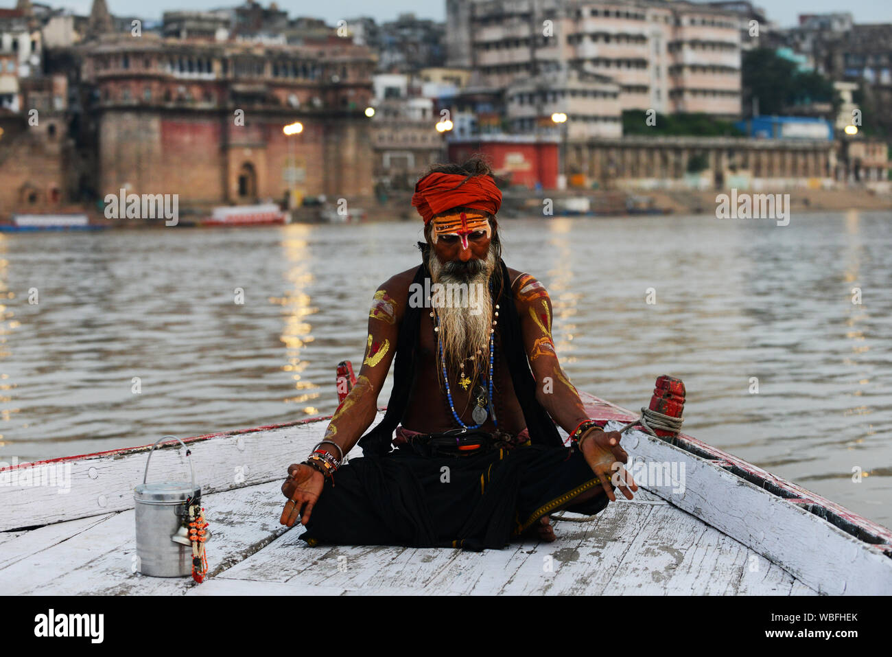 Sadhu meditating hi-res stock photography and images - Alamy