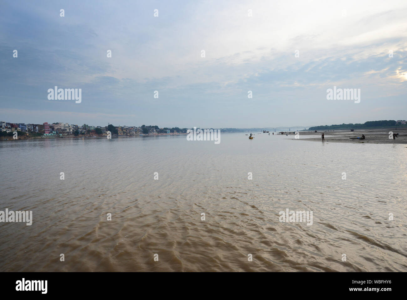 The Ganges river in Varanasi, India Stock Photo - Alamy
