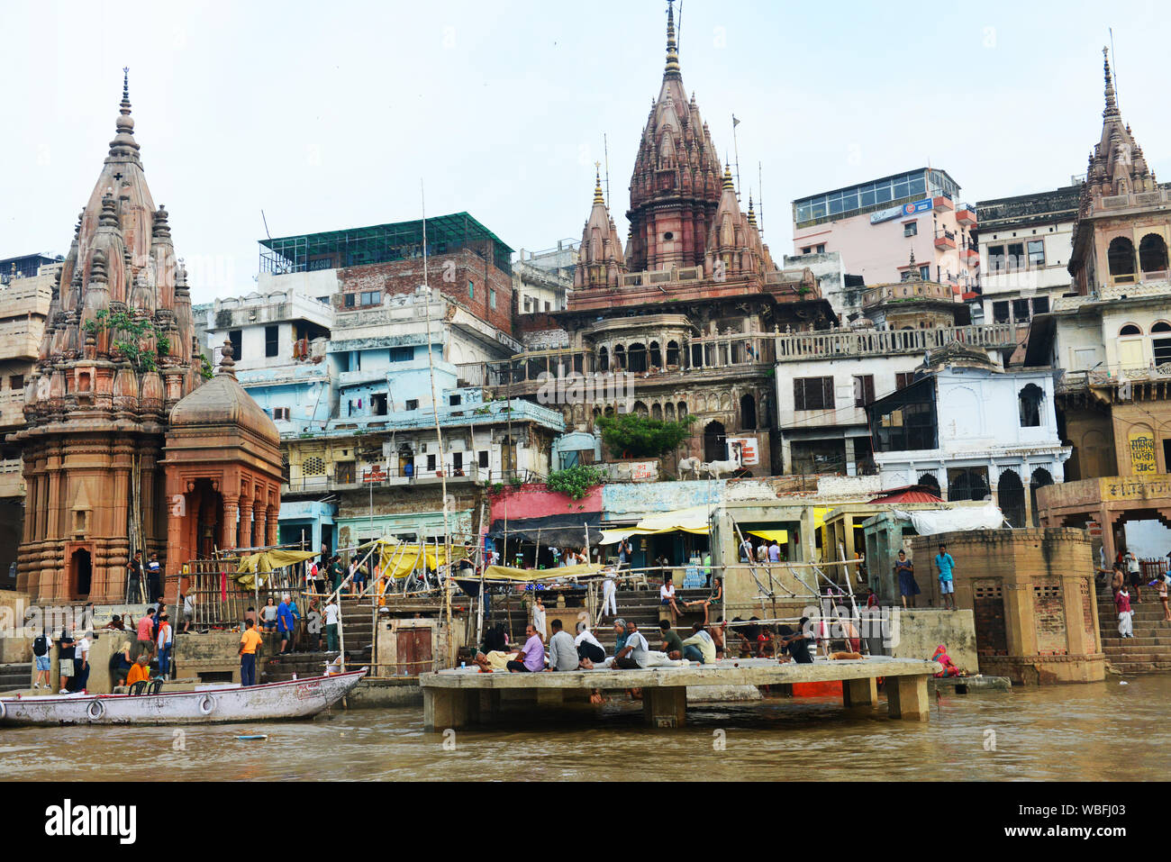 A view of the holy city of Varanasi in India Stock Photo - Alamy