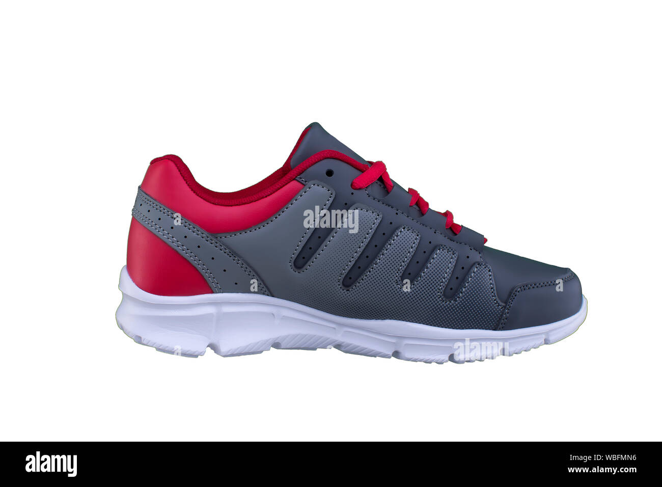Sneakers. Sports shoes side view on a white background Stock Photo - Alamy