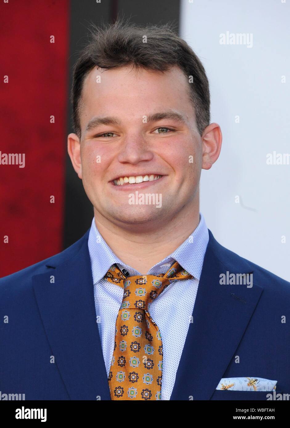 Los Angeles, CA. 26th Aug, 2019. Jake Sim at arrivals for IT CHAPTER ...