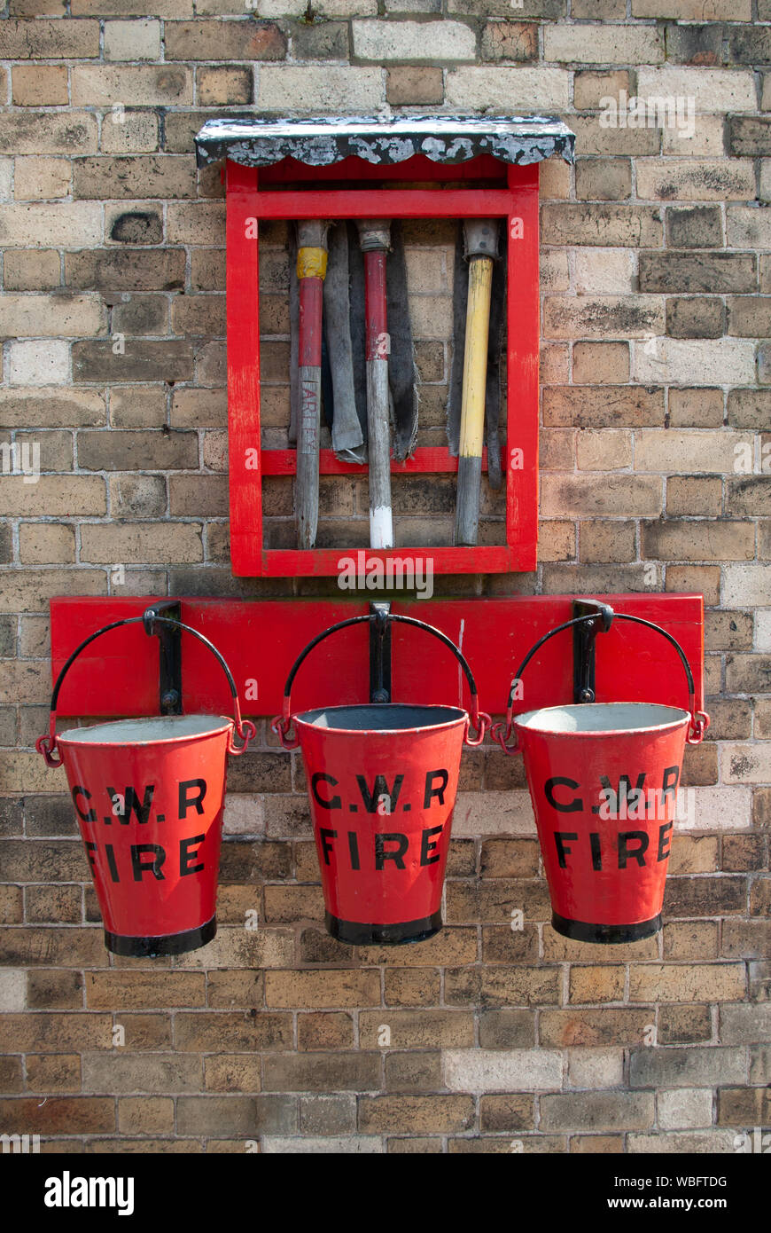 Fire buckets on wall hi-res stock photography and images - Alamy