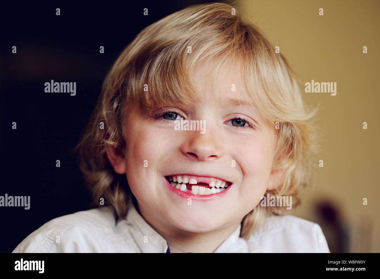 Gap toothed caucasian hi-res stock photography and images - Alamy