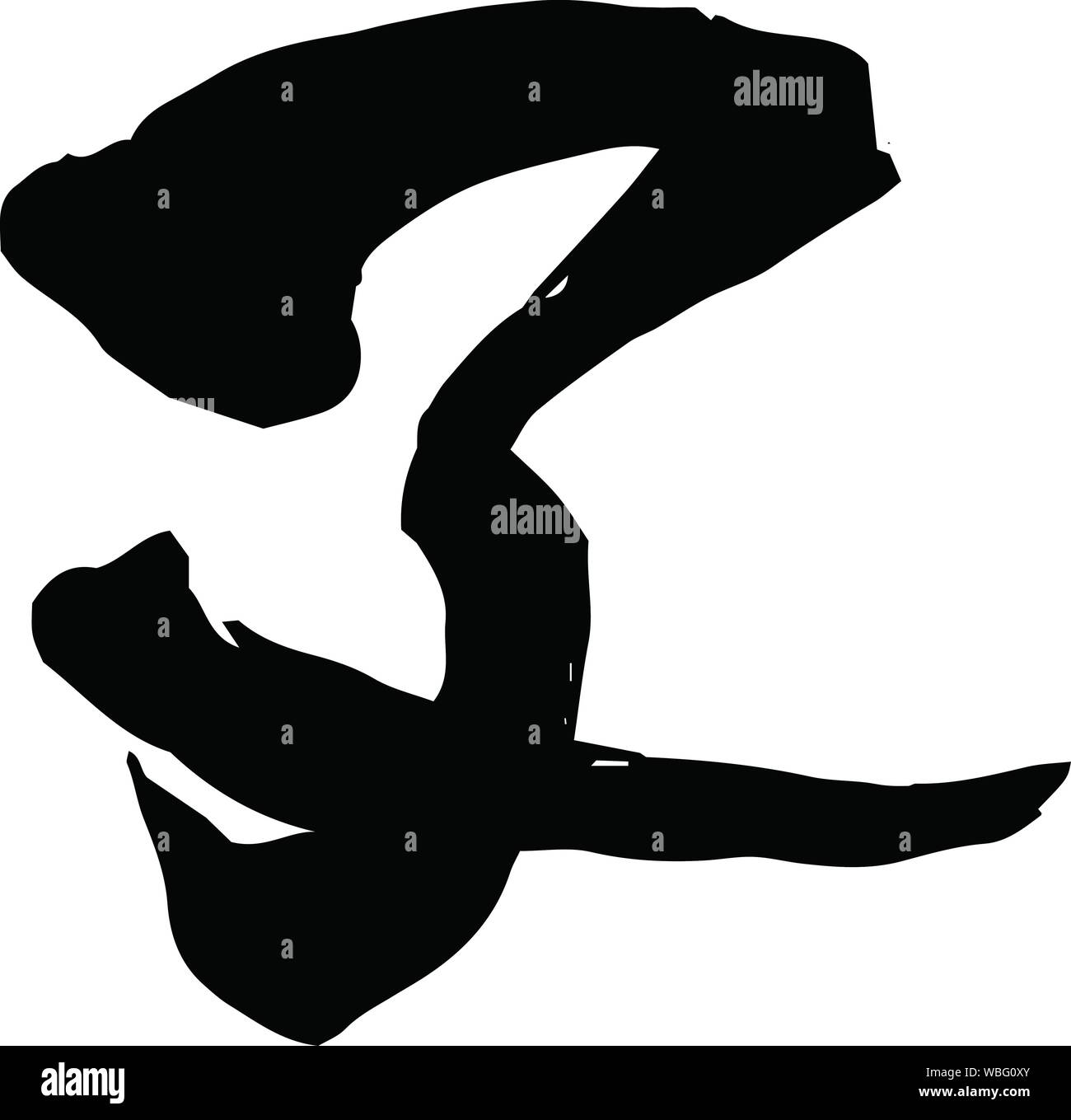 This is a illustration of Kanji meaning Japanese zodiac rat Stock ...