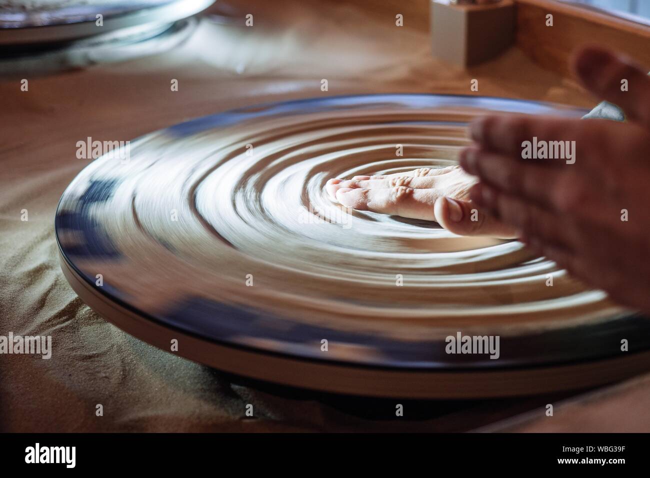 Pottery Wheel Hands High Resolution Stock Photography and Images - Alamy