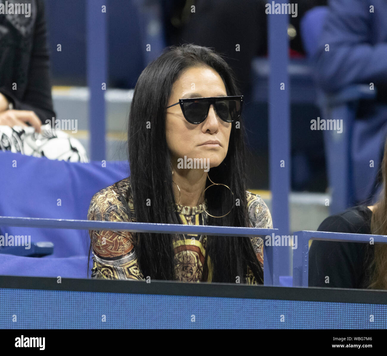 New York, NY - August 26, 2019: Vera Wang attends round 1 of US Open ...