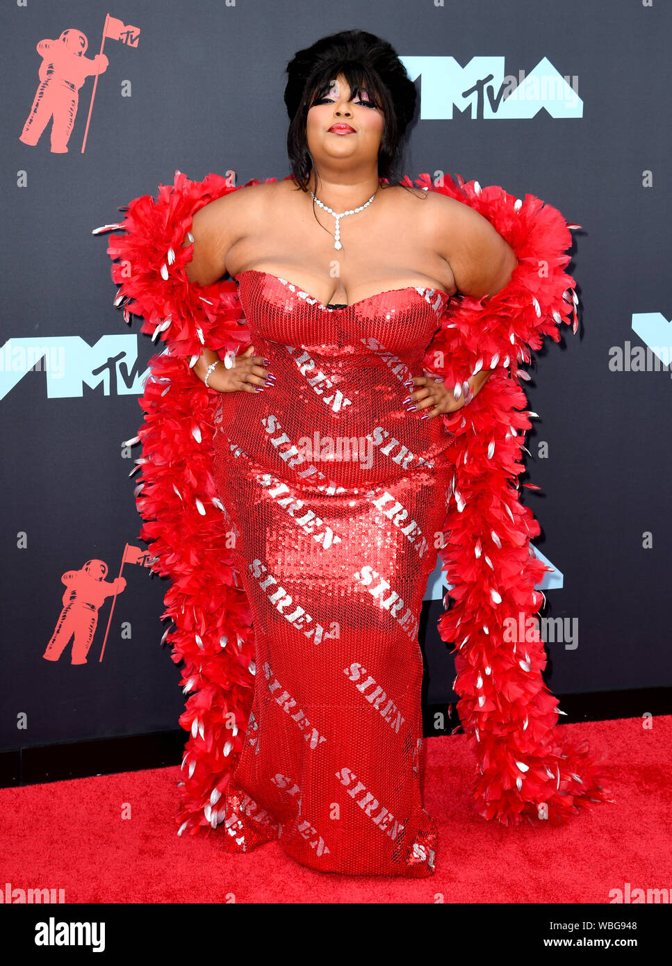 Lizzo attending the MTV Video Music Awards 2019 held at the Prudential ...