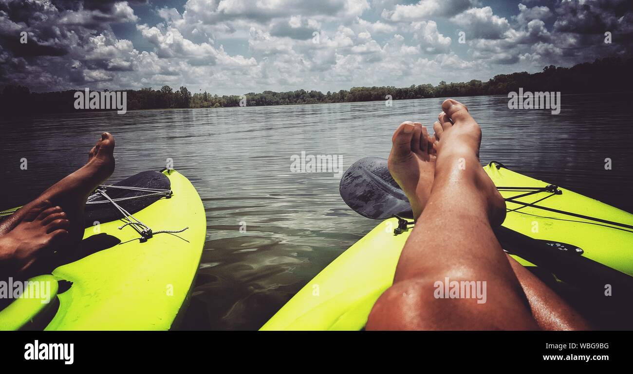 Two legs in the ankle crossed hi-res stock photography and images - Alamy