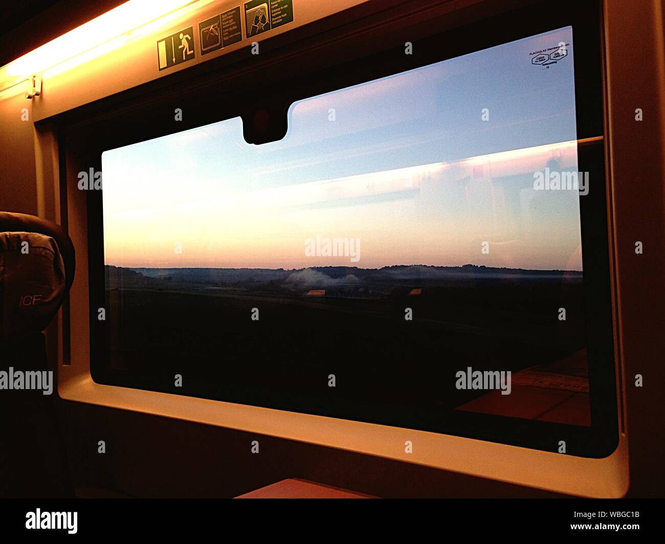 Train interior silhouette hi-res stock photography and images - Alamy
