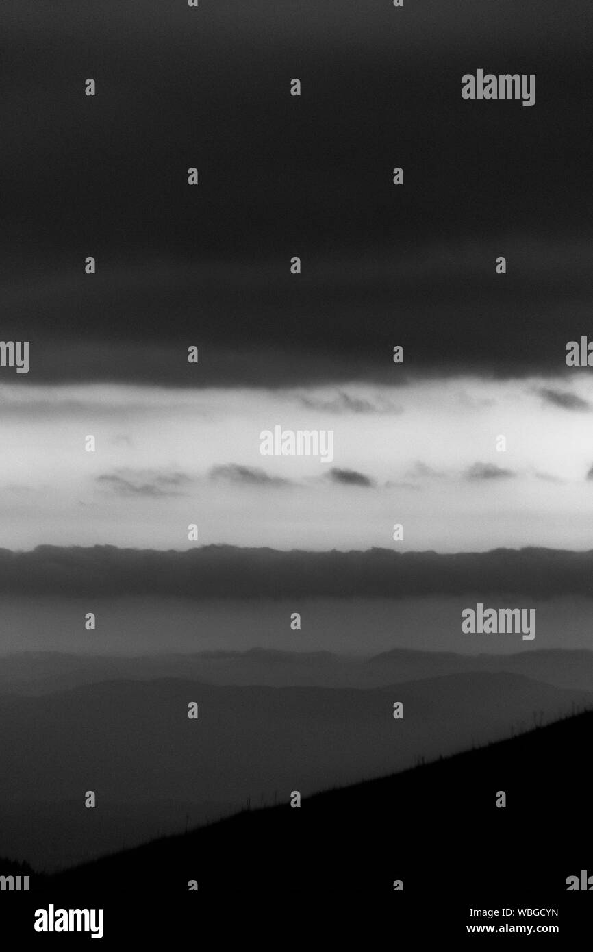 Dreamlike morning view beautiful Black and White Stock Photos & Images ...