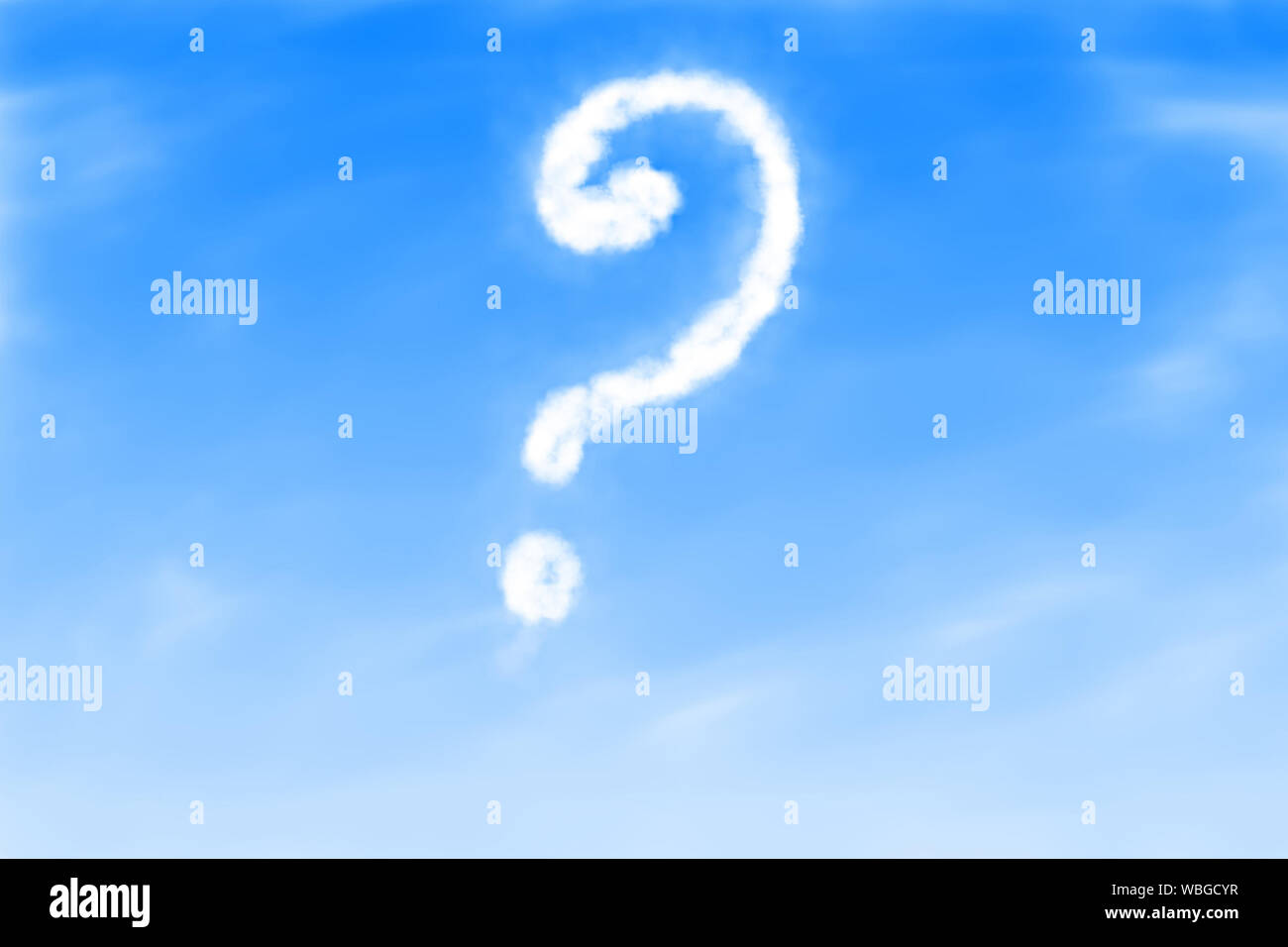 Question Mark Blue Sky QUESTION MARK IN CLOUDS | DesignKULTUR