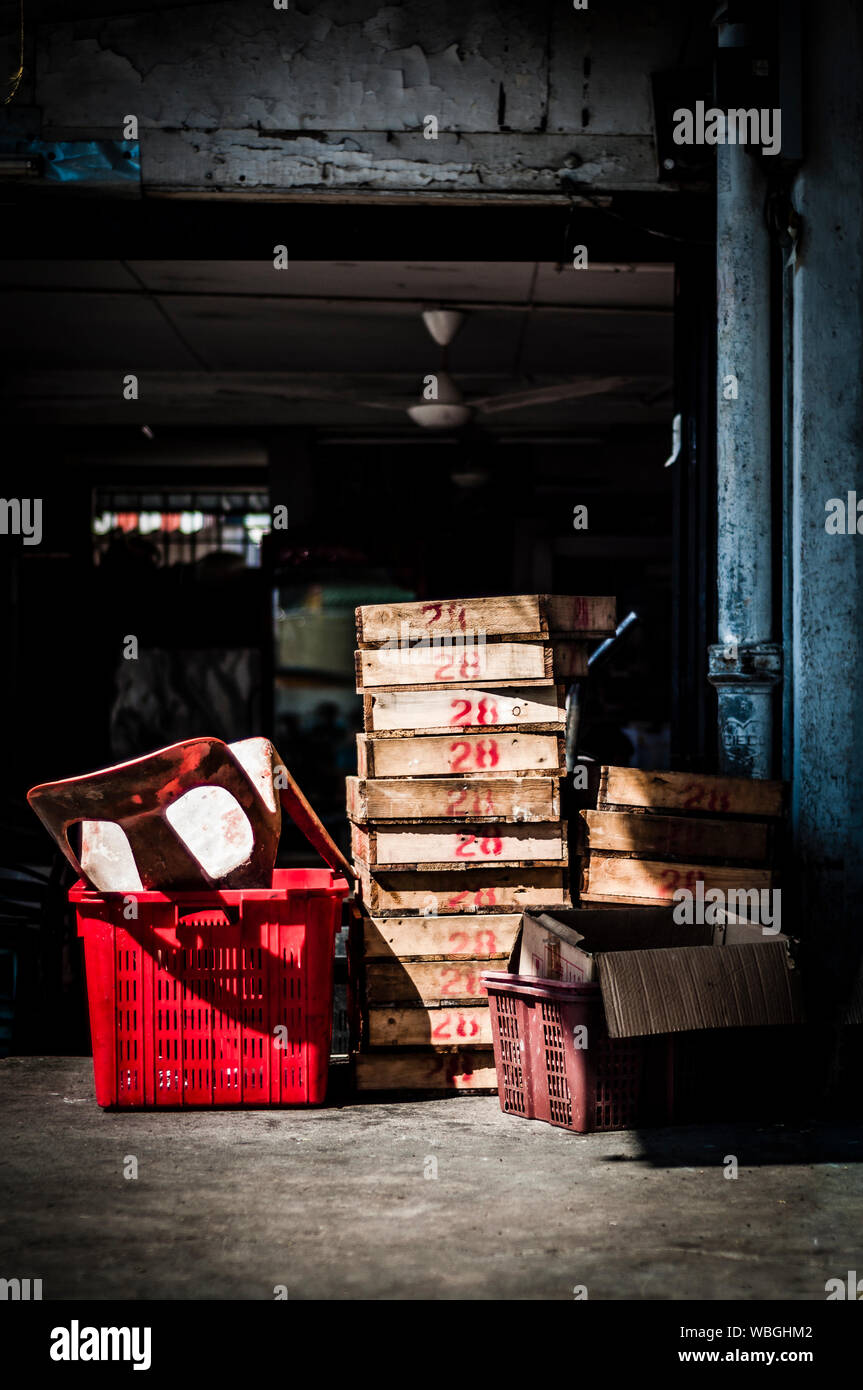 Wooden storage container hi-res stock photography and images - Alamy