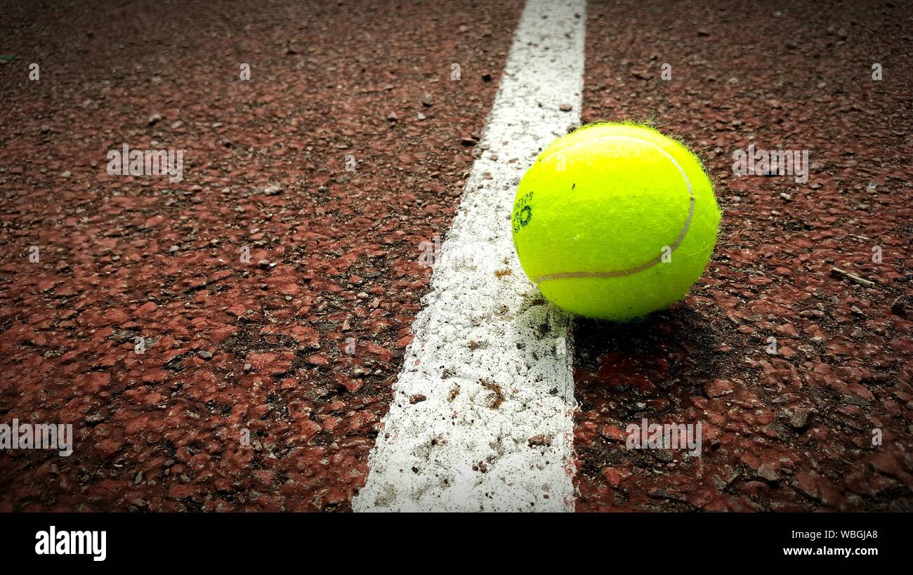 Tennis ball court shape hi-res stock photography and images - Alamy