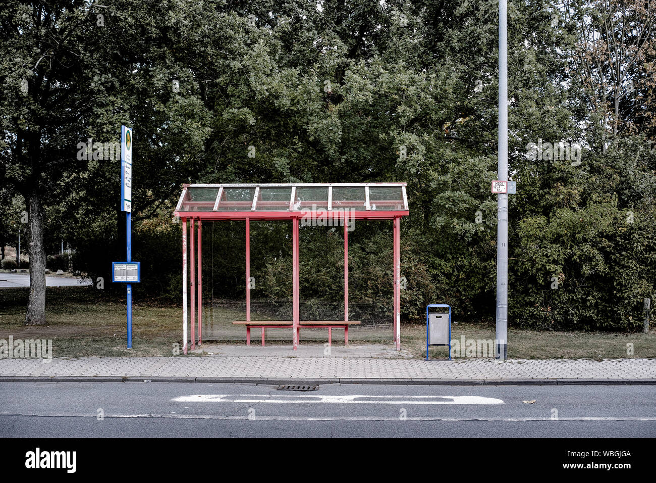 Empty Bus Stop High Resolution Stock Photography and Images - Alamy