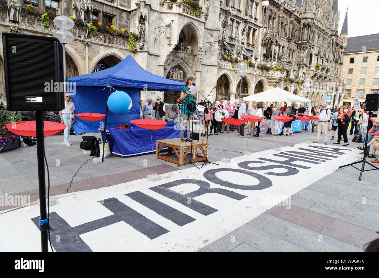 Munich, Germany. 6th Aug, 2019. Rally 'Our future - Without nuclear ...