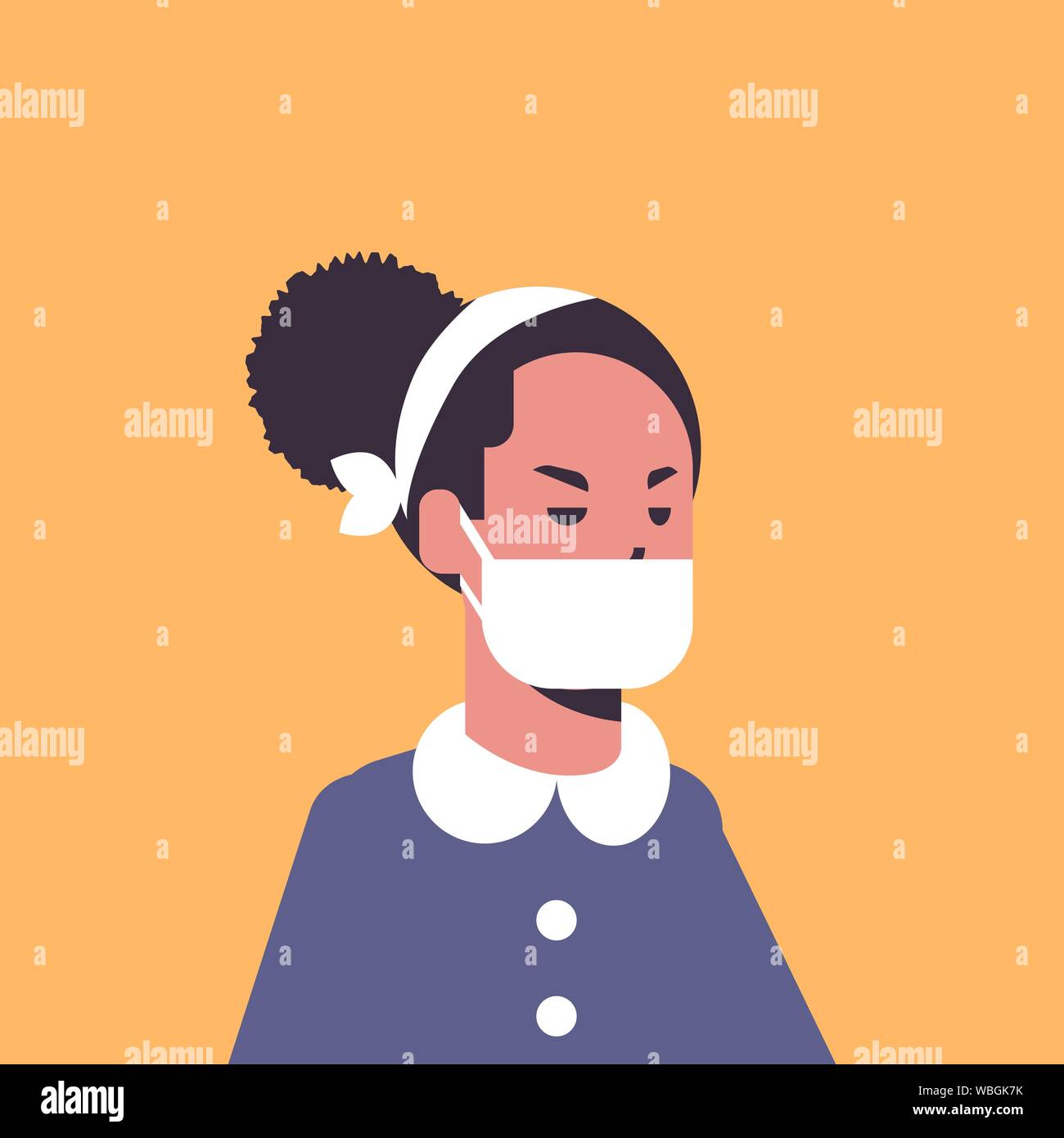 woman wearing face mask environmental industrial smog dust toxic air ...