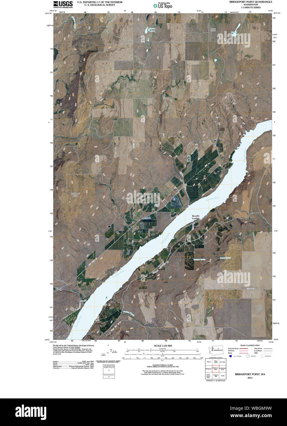 Bridgeport washington map hi-res stock photography and images - Alamy