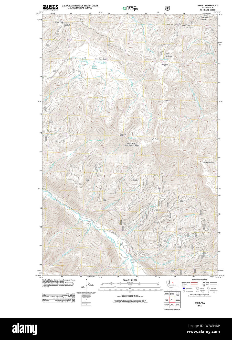 Usgs Washington State Map High Resolution Stock Photography and Images ...