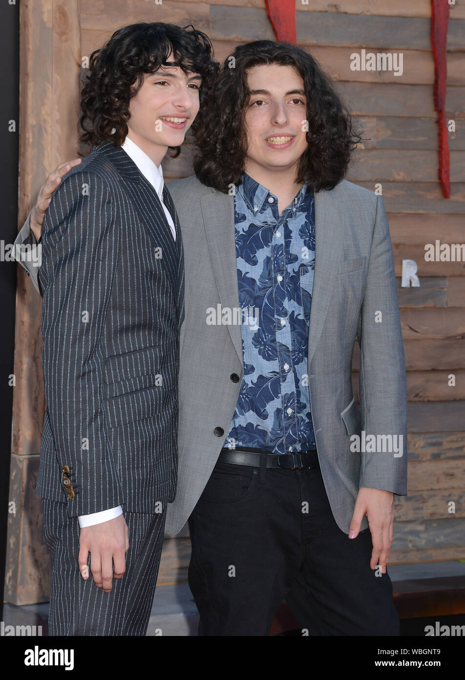 Los Angeles, USA. 26th Aug, 2019. Finn Wolfhard and Nick Wolfhard 041 ...