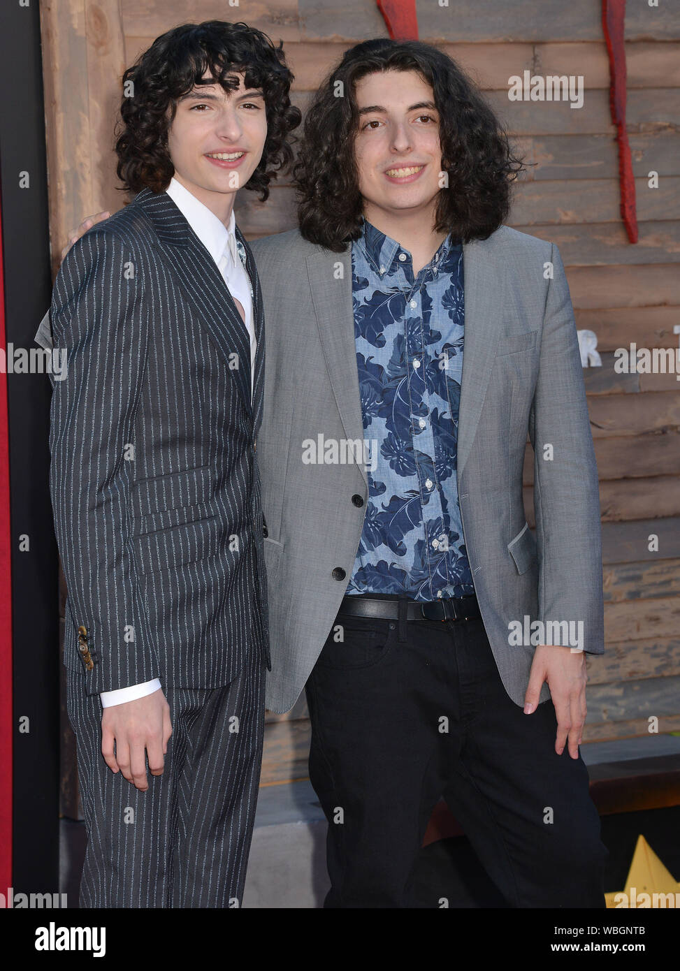 Los Angeles, USA. 26th Aug, 2019. Finn Wolfhard and Nick Wolfhard 042 ...