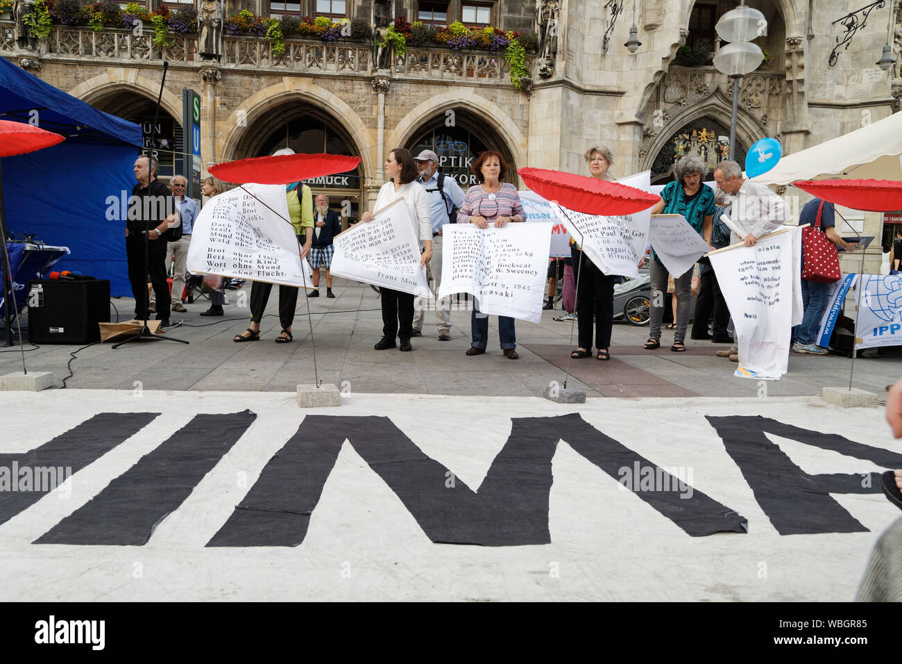 Munich, Germany. 6th Aug, 2019. Rally 'Our future - Without nuclear ...
