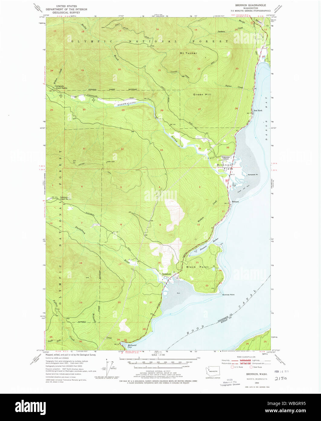 Map of brinnon hi-res stock photography and images - Alamy