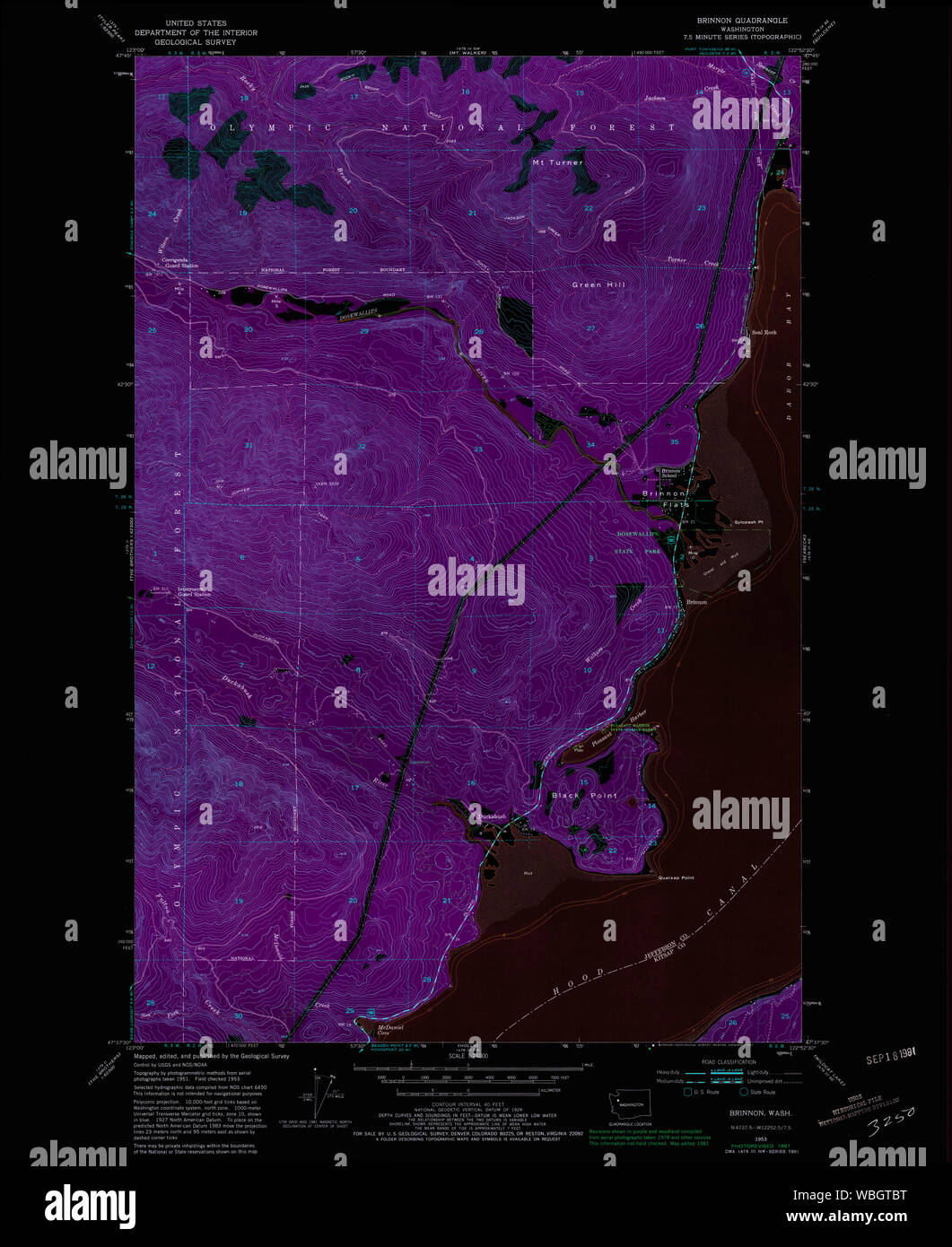 Map of brinnon hi-res stock photography and images - Alamy