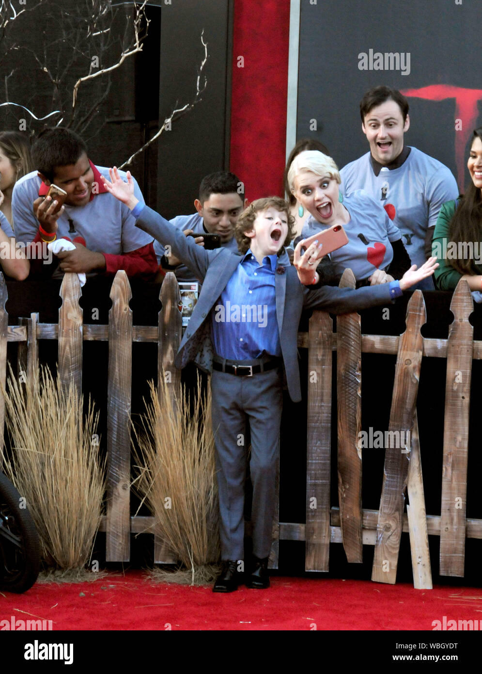 Los Angeles, California, USA 26th August 2019 Actor Luke Roessler attends New Line Cinema ...