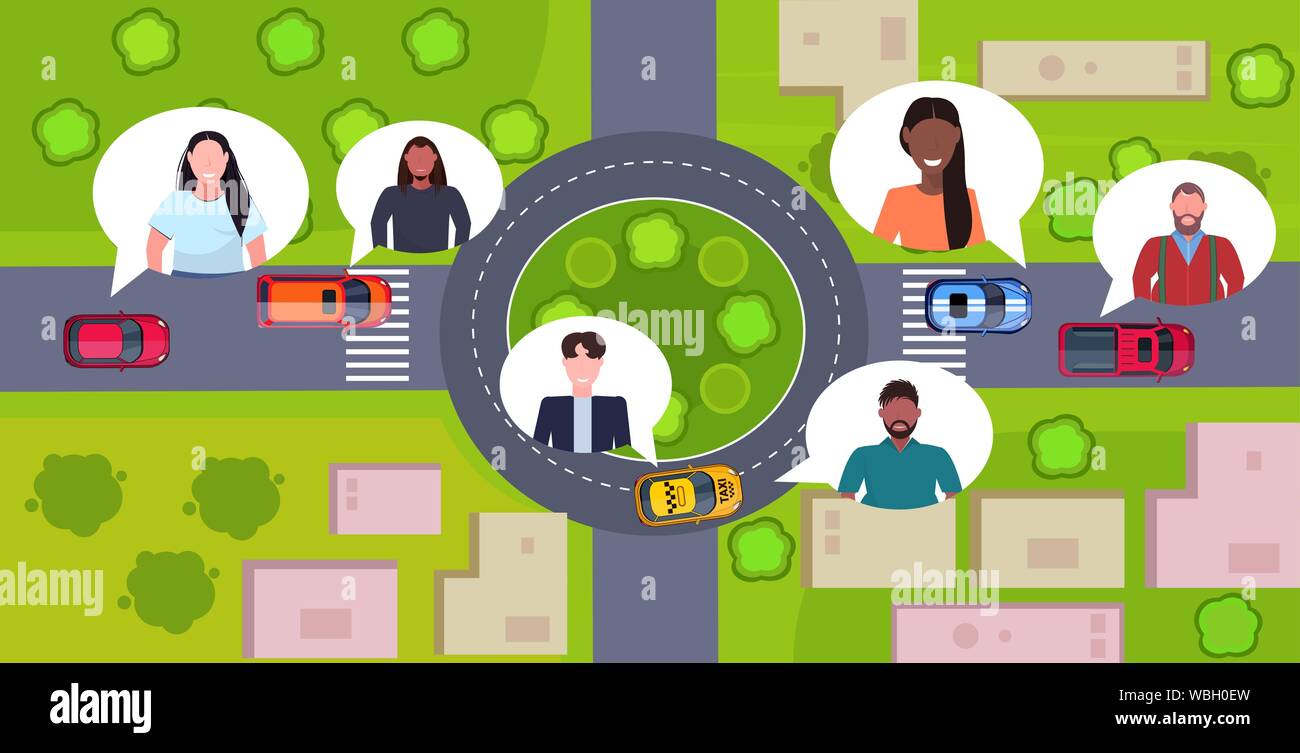 Birds eye view of people city Stock Vector Images - Alamy