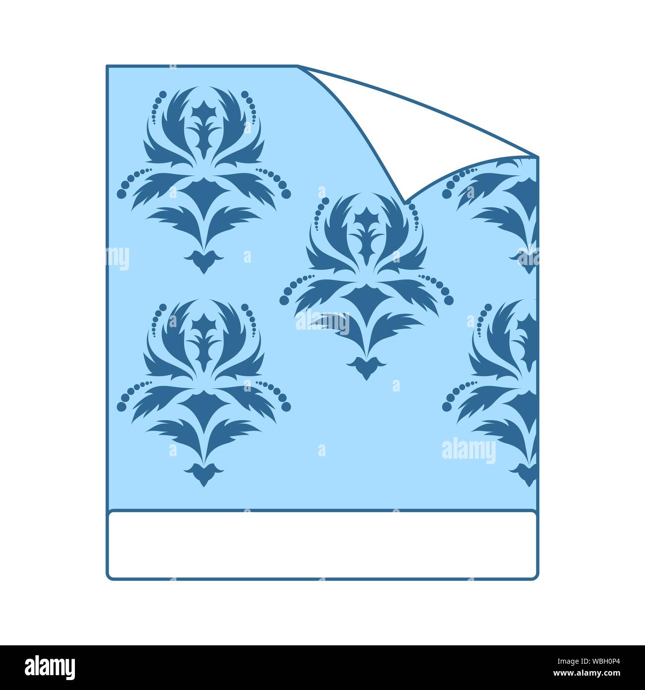 Wallpaper Icon. Thin Line With Blue Fill Design. Vector Illustration ...