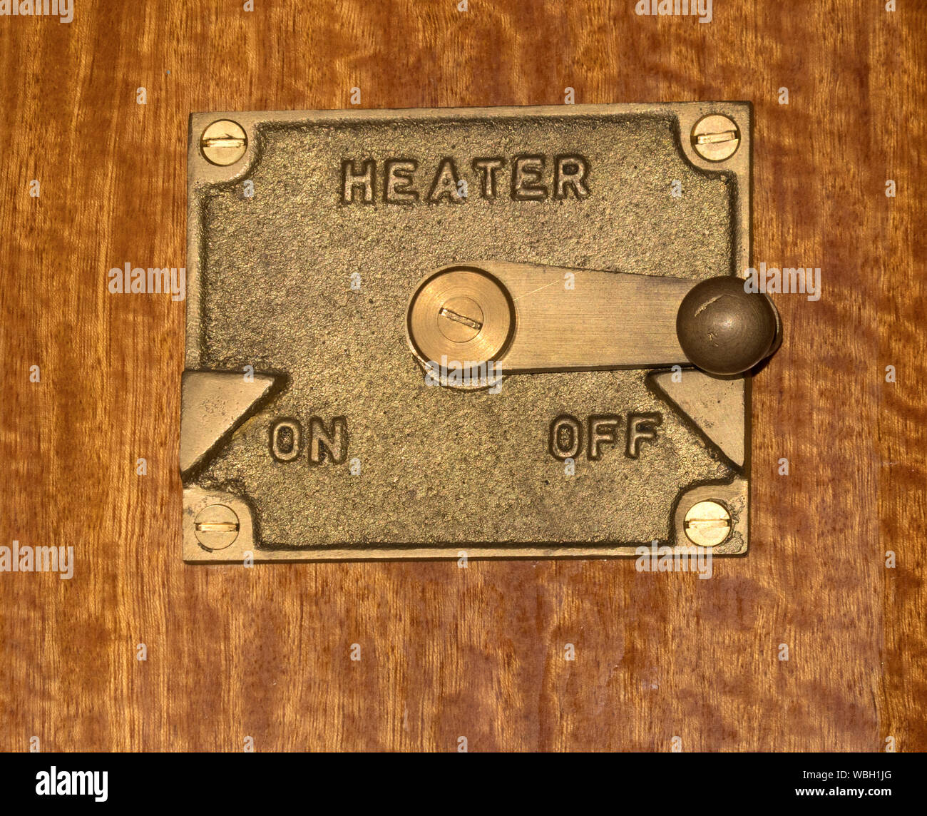 Heater switch on rail carriage Stock Photo - Alamy