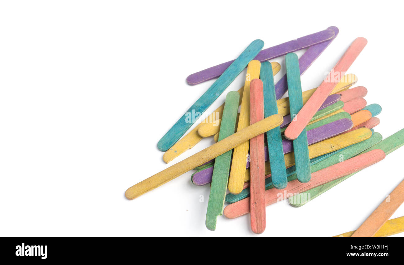 White popsicle stick Cut Out Stock Images & Pictures - Alamy