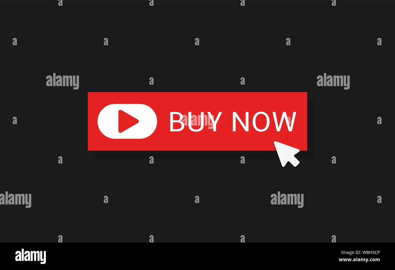 Buy now. Red Buy now banner template with arrow Stock Vector Image ...