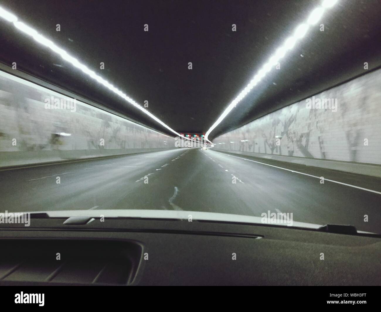 Car passing through tunnel hi-res stock photography and images - Alamy