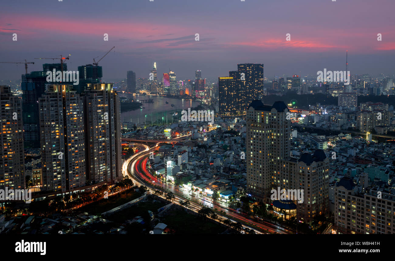 The Vincom Center in Ho Chi Minh city, also known as Landmark 81, the ...