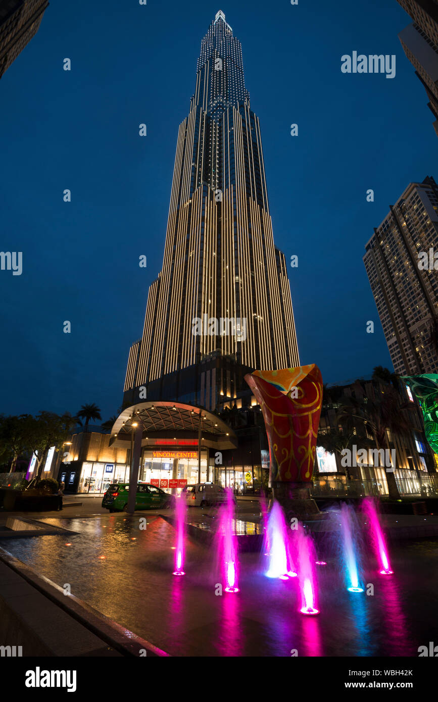 The Vincom Center in Ho Chi Minh city, also known as Landmark 81, the ...
