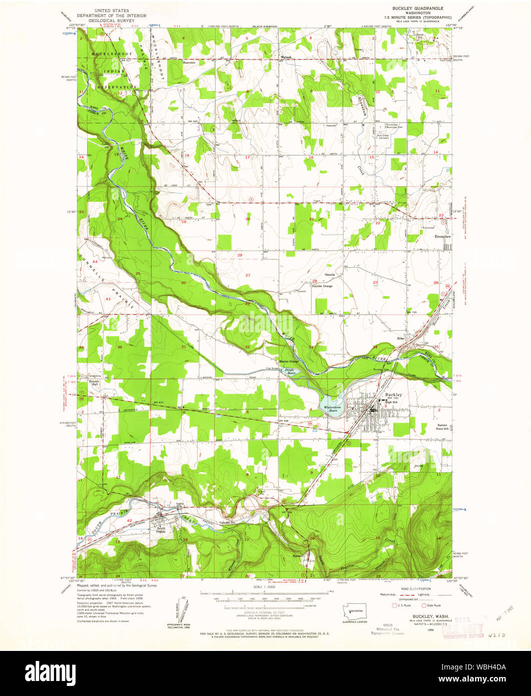 Map of buckley washington hi-res stock photography and images - Alamy