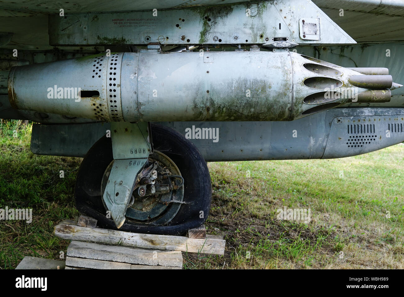 Rotting planes: UB-16-57U rocket launcher on a derelict MIG 21 Stock ...