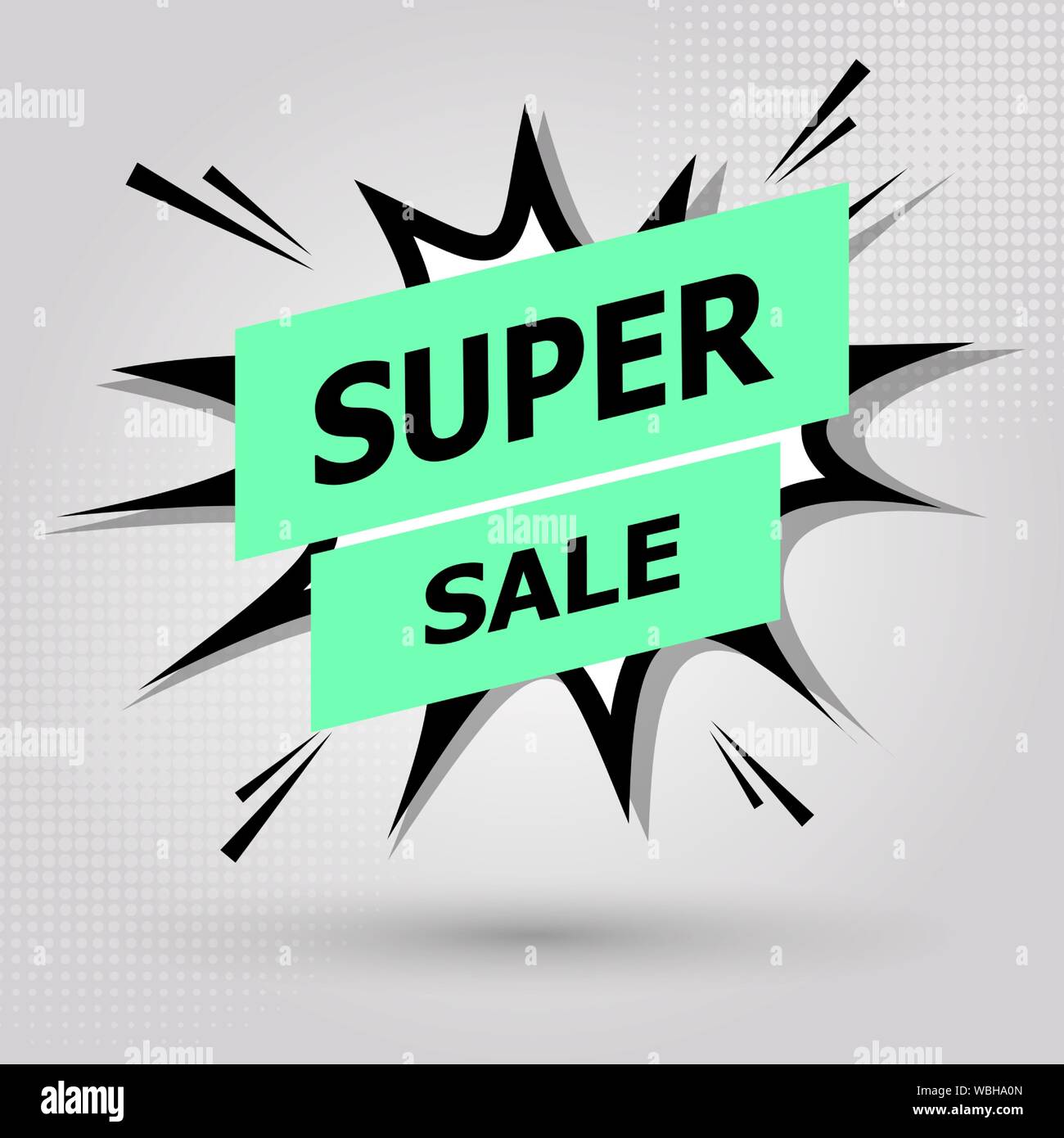 Super sale banner template design, stock vector Stock Vector Image ...
