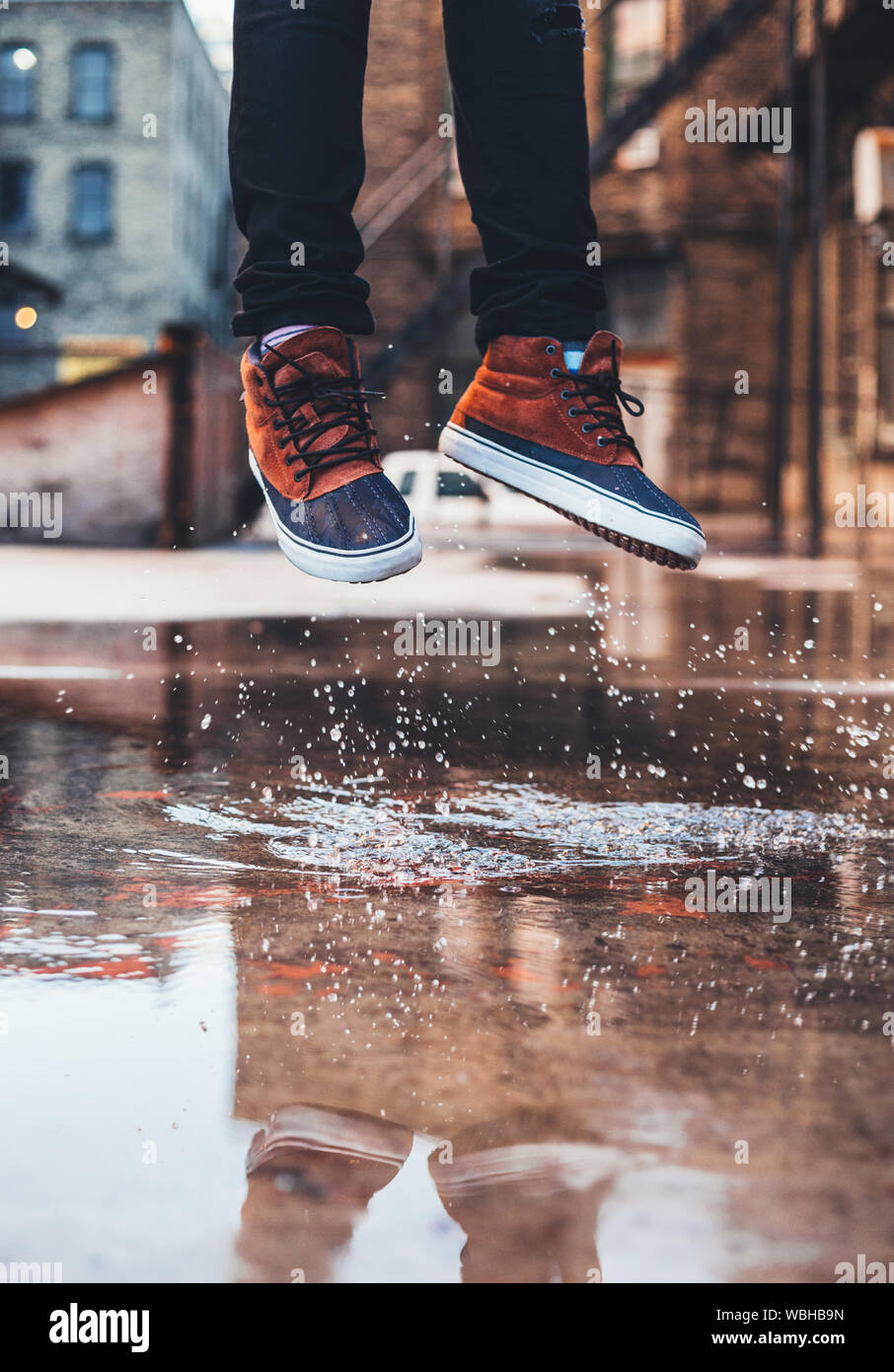 Man Jumping In Puddle High Resolution Stock Photography and Images - Alamy