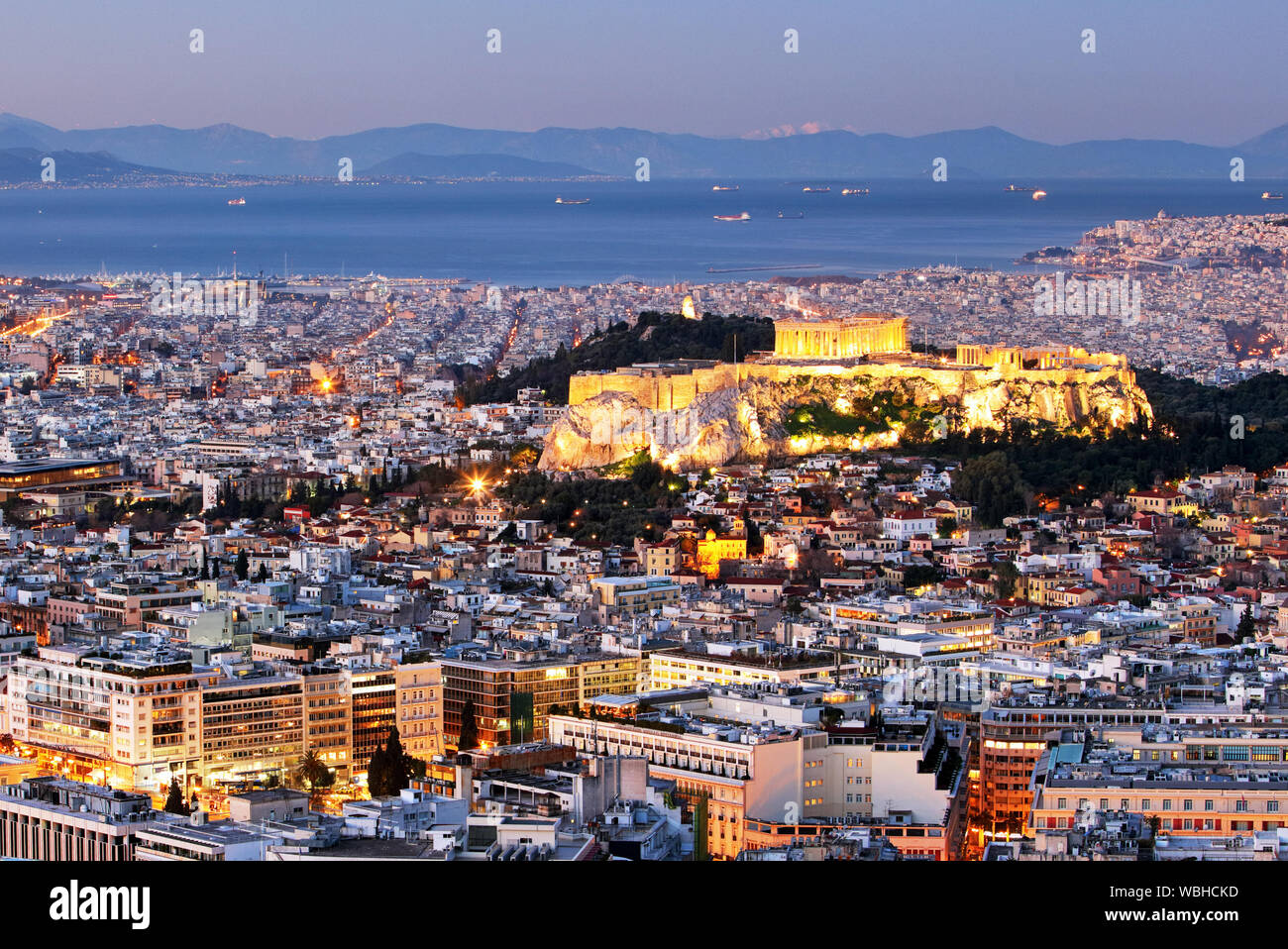 Aerial view of the acropolis in athens hi-res stock photography and images - Alamy